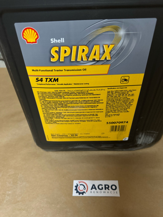 Olej UTTO do skrzyni biego Powershift. Shell Spirax S4 TXM 10w30 20 l > SHELL
